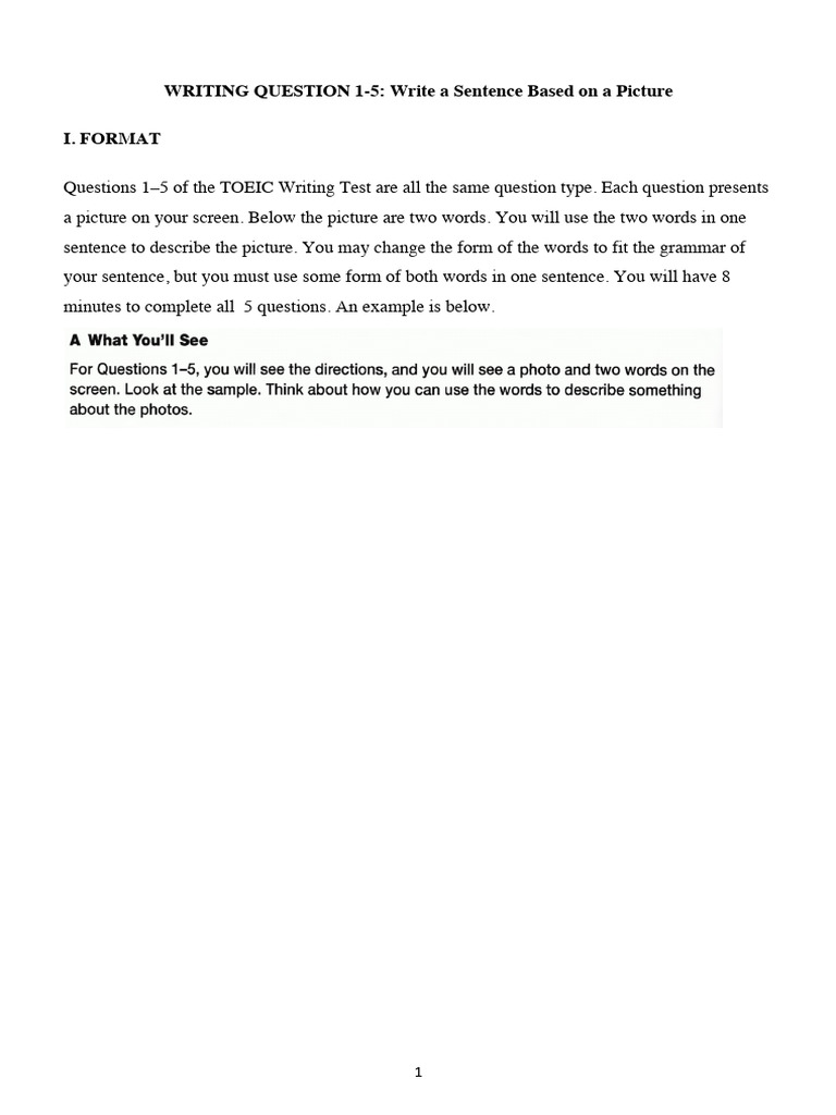 Writing Question 1 - Updated | PDF | Syntax | Grammar