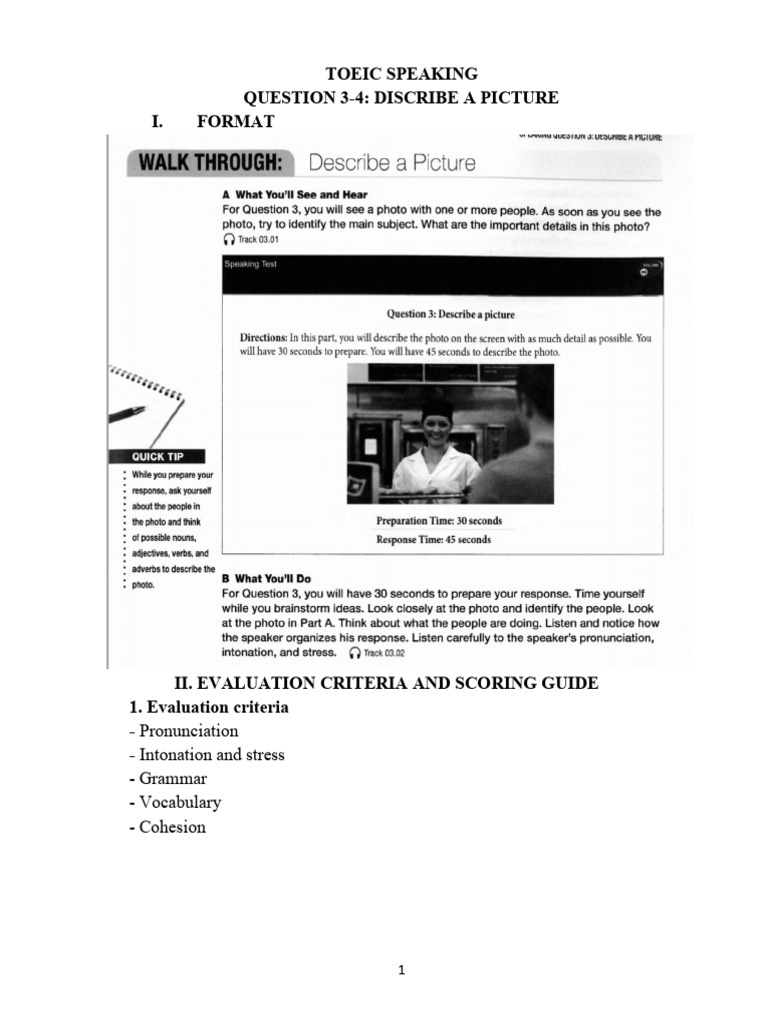 TOEIC SPEAKING Q3-4 (Student's Book) | PDF