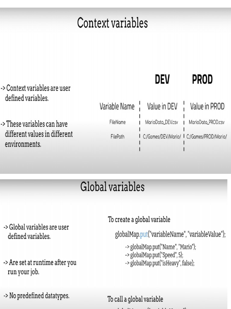 Context Variables | PDF