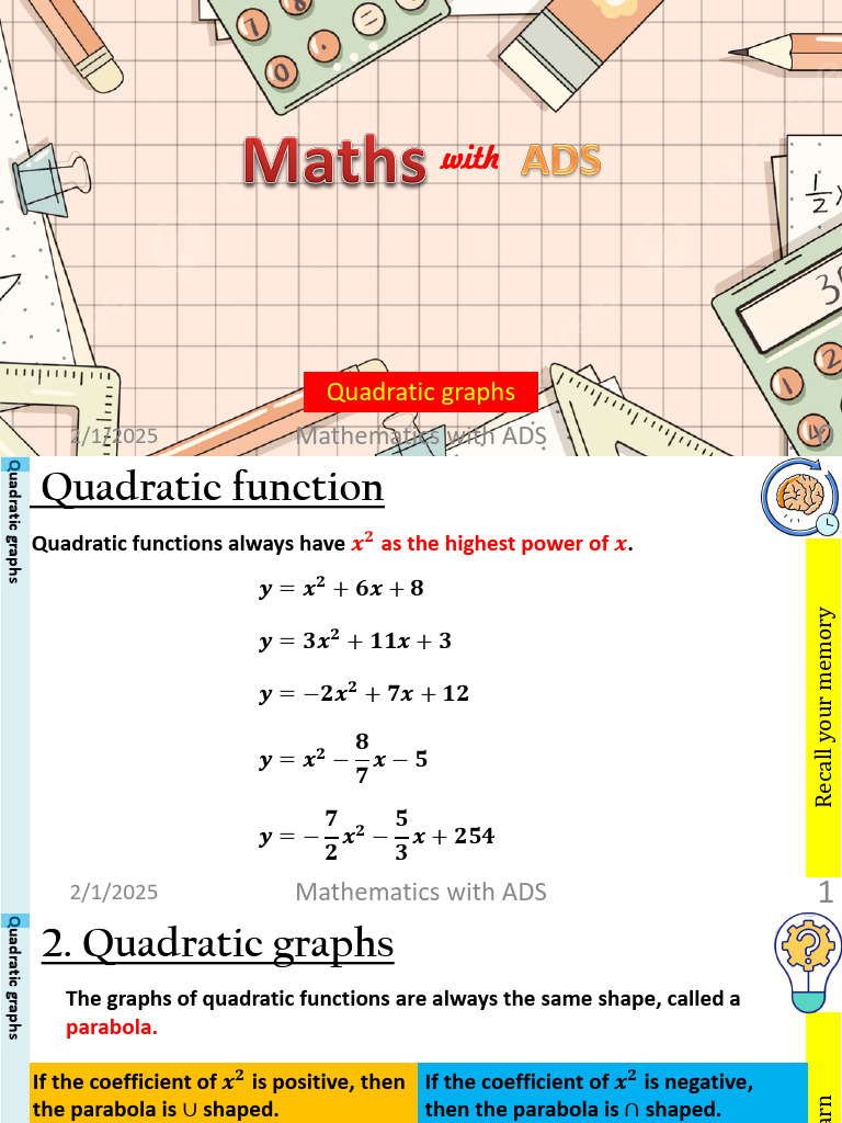 31st January 2025 Y10 Maths | PDF | Quadratic Equation | Mathematical ...