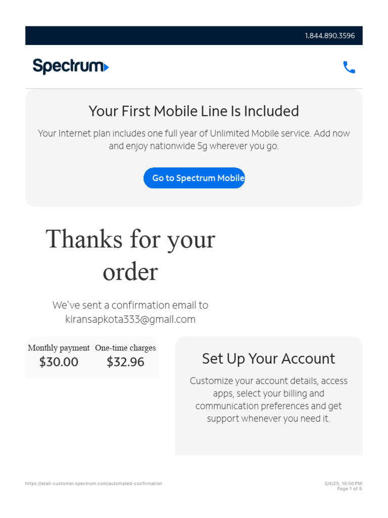 Spectrum® - Automated-Confirmation | PDF | Internet | Telecommunications