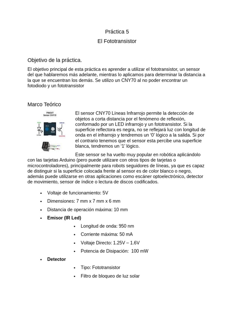 Prac5 Sya | PDF | Infrarrojo | Diodo emisor de luz