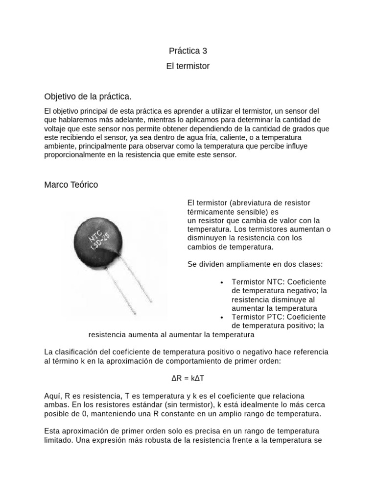 Prac3 Sya | PDF | Resistor | Termodinámica