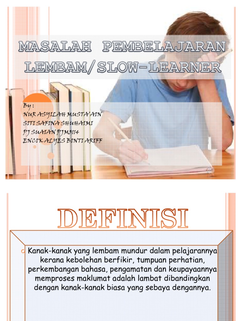 Slow Learner | PDF | Karier & Perkembangan