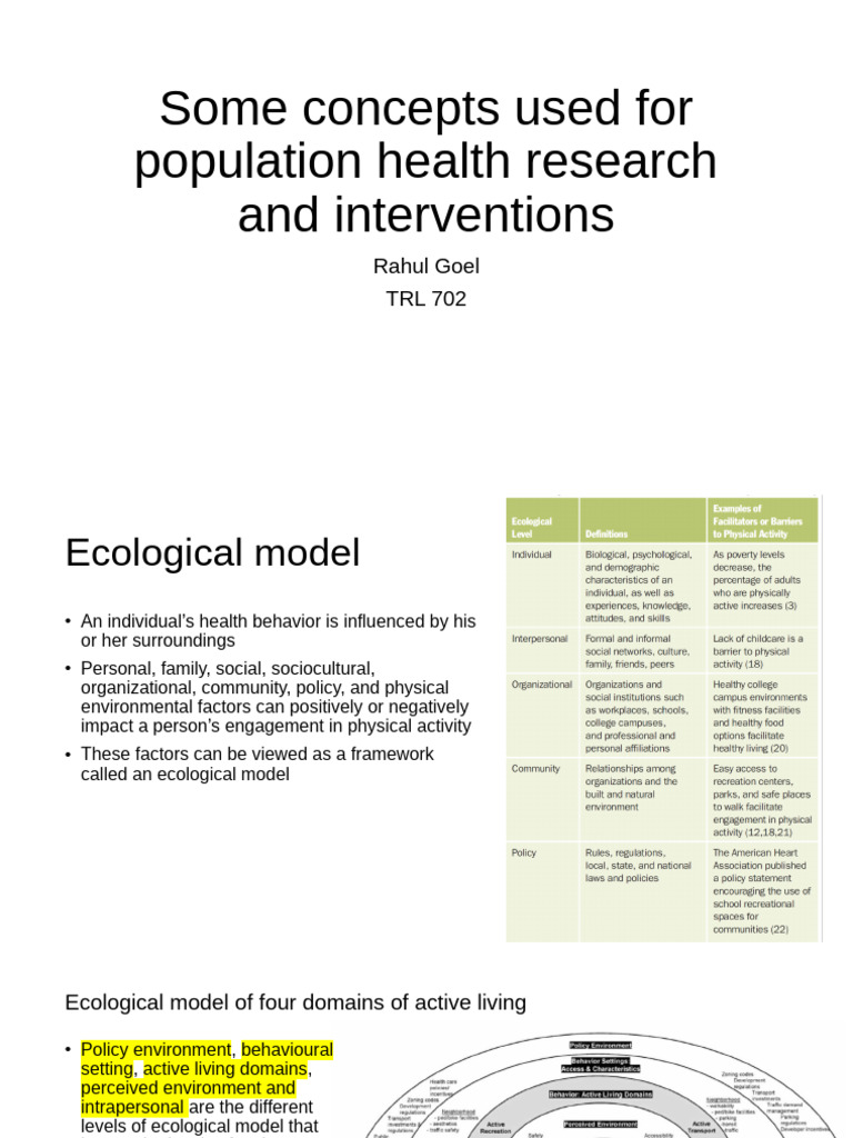 Interventions To Improve Population Health | PDF | Socioeconomic Status ...