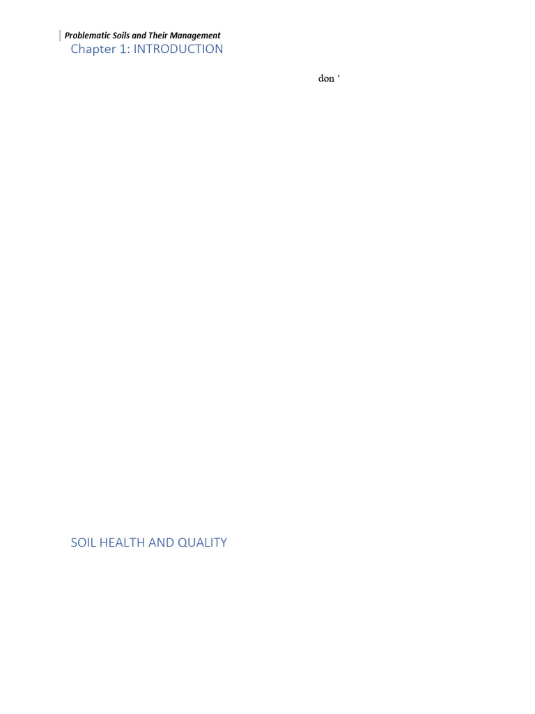 Problematic Soils 28-1-25 | PDF | Soil | Ecosystem