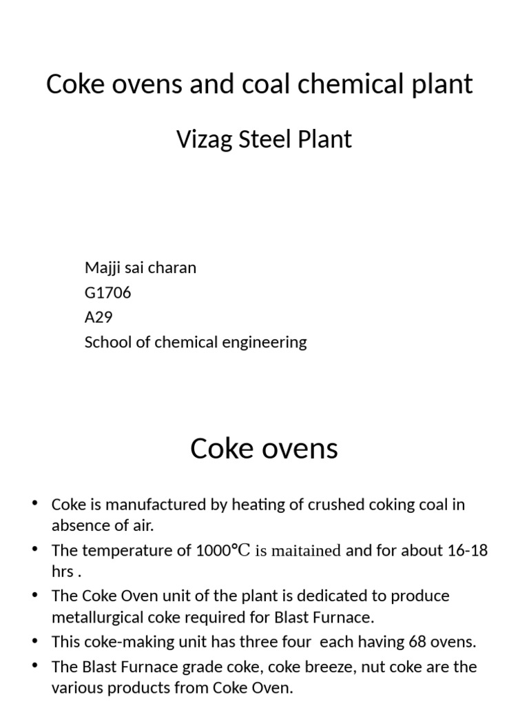 Coke ovens and coal chemical plant | PDF | Coke (Fuel) | Filtration
