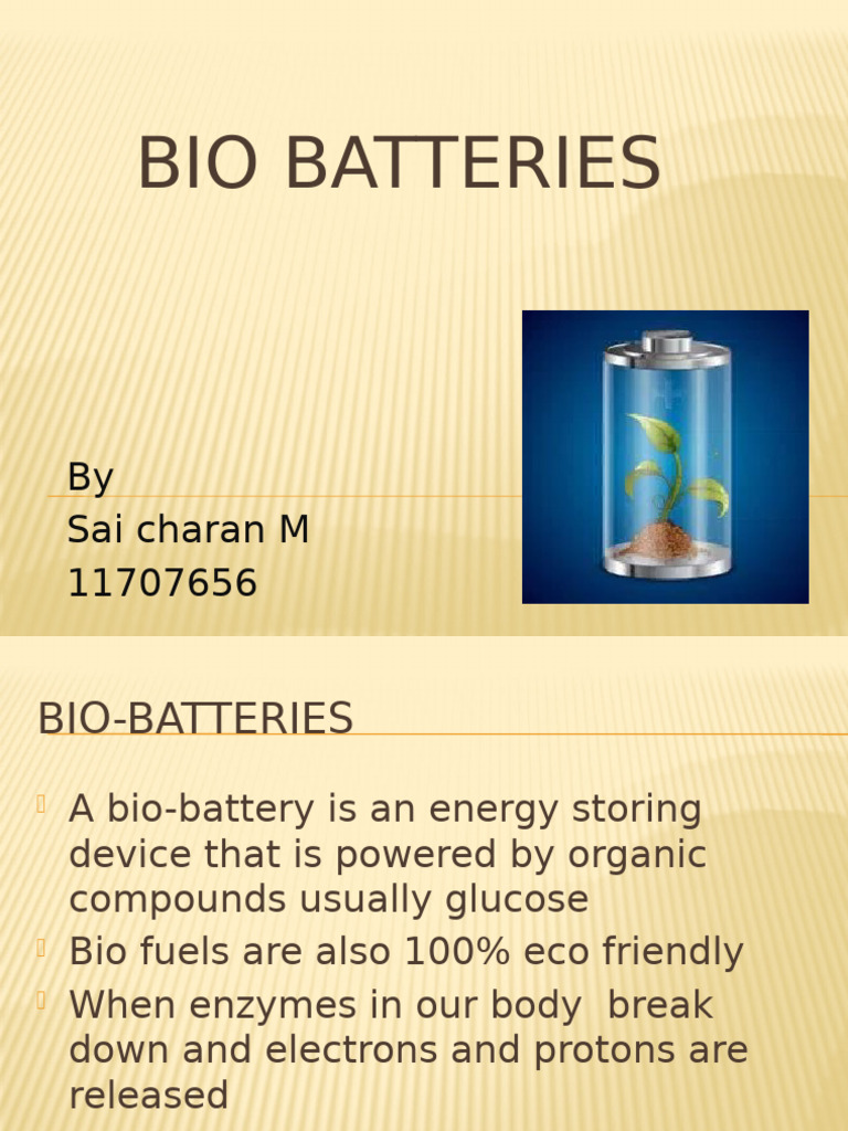Bio Batteries | PDF
