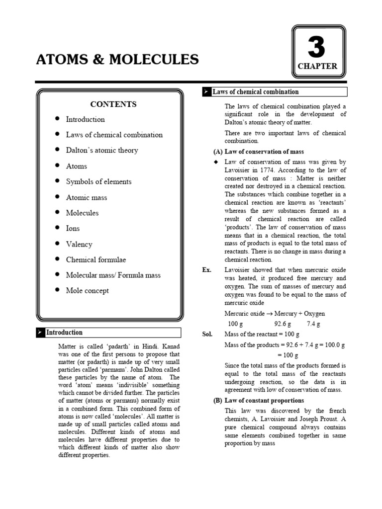 Class 9 (Chemistry) | PDF | Ion | Chloride