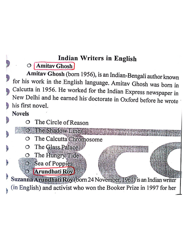 Indian Writing in English | PDF