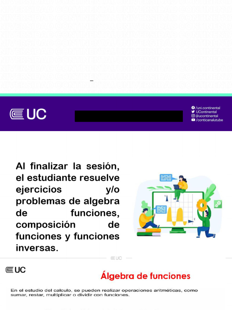 Sesion 1 - Algebra de Funciones-Composicion de Funciones-Funcion Inversa | PDF