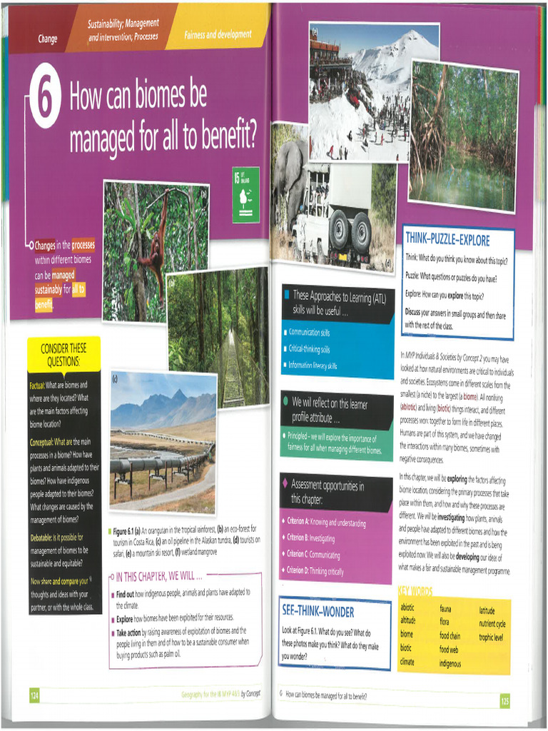 MYP Geography - Ch6 - Biomes | PDF