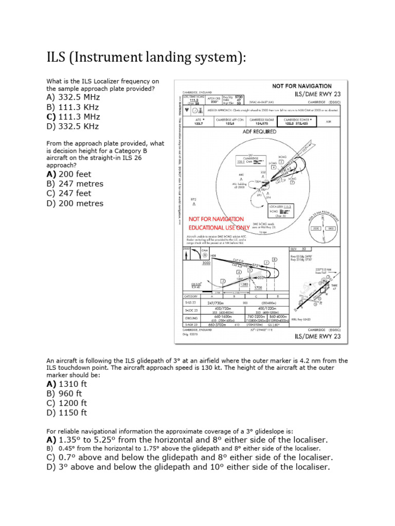 ILS (Instrument Landing System) | PDF | Broadcast Engineering ...