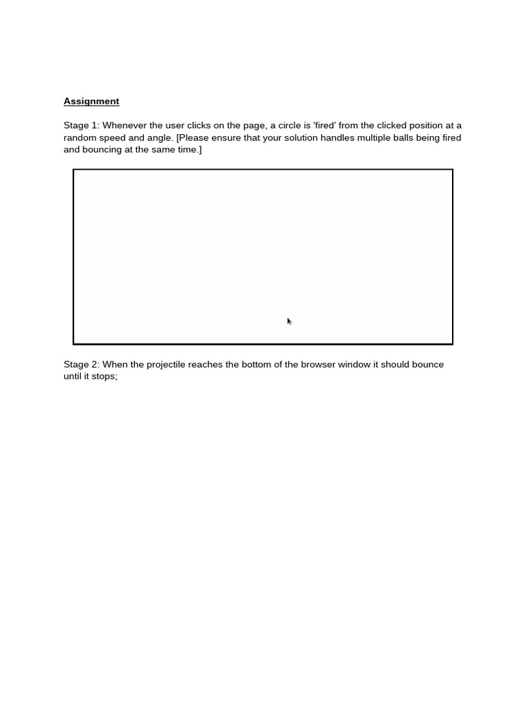 Bouncing Ball Assignment | PDF