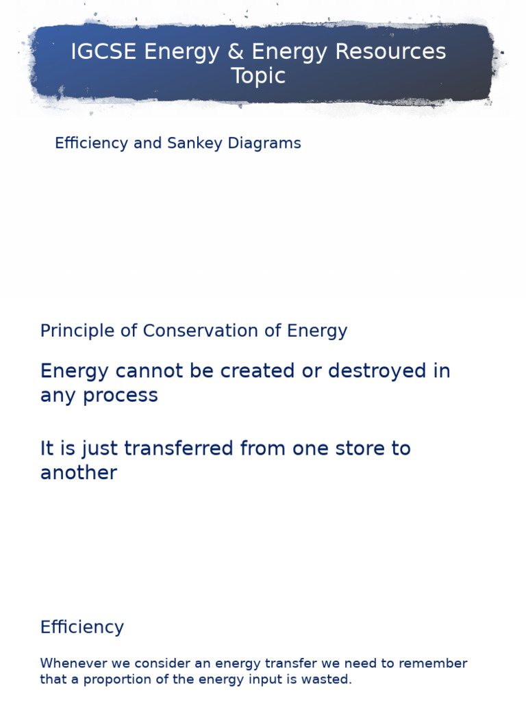 Energy Efficiency and Sankey Diagrams | PDF | Efficiency | Potential Energy