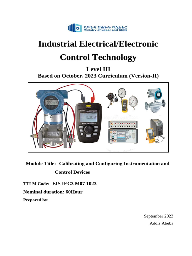 M07 - Calibrating Instrumentation Devices | PDF | Occupational Safety ...