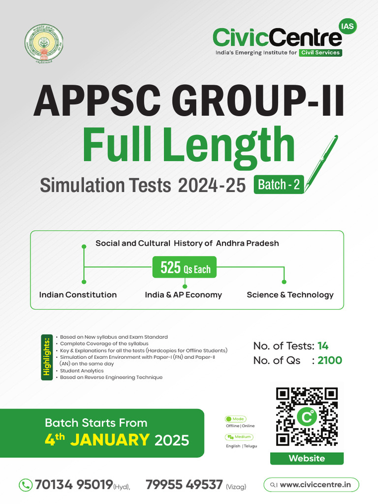 Schedule-APPSC Group-2 FLT Simulation Tests Batch - 2 - 49062804 - 2025 ...