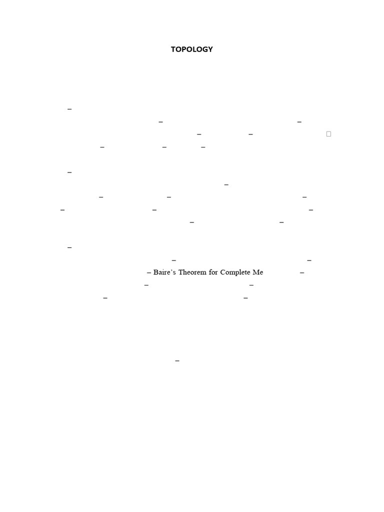 Topology Notes | PDF