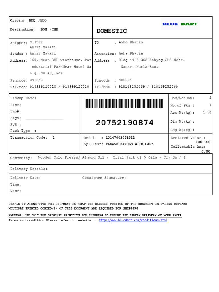 #131470-AirWayBill | PDF