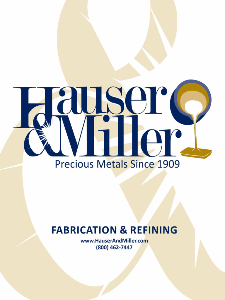 Hauser&Miller Catalog | PDF | Fineness | Credit Card