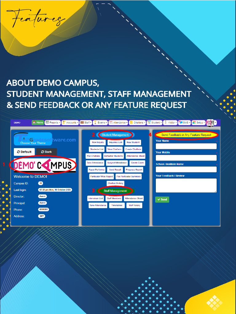 Demo Campus Management System Overview | PDF