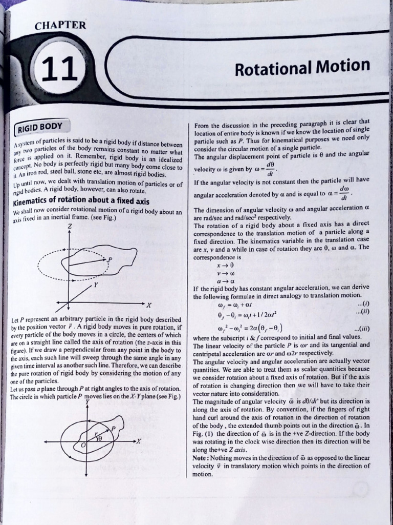 Ch-11 Rotational Motion 28-Jan-2025 | PDF