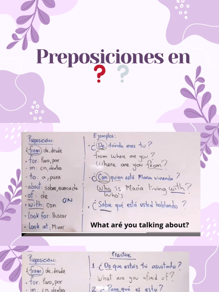 Preposiciones en Pregunta - 20250207 - 224933 - 0000 | PDF