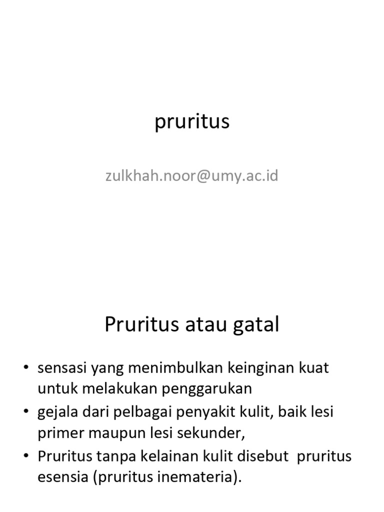 Pruritus | PDF