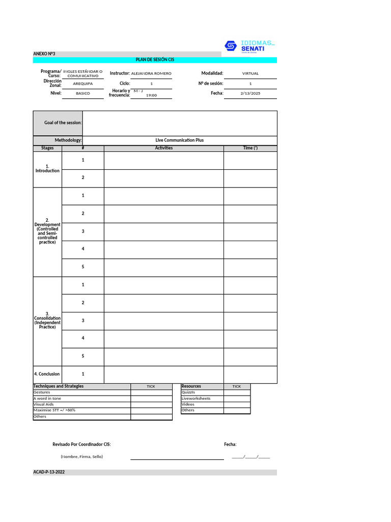 LESSON PLAN_cis | PDF