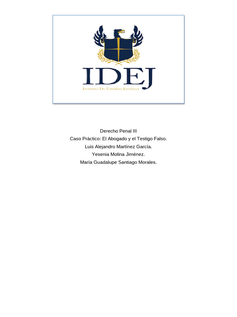 Caso Práctico_ El Abogado y el Testigo Falso | PDF