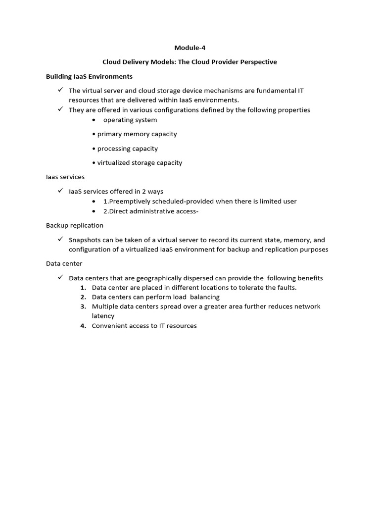 Unit4-Cloud Delivery Models | PDF | Cloud Computing | Software As A Service