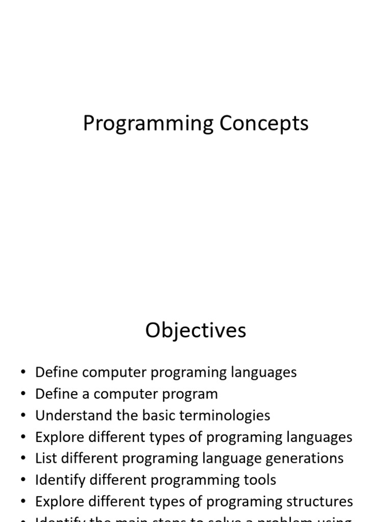 Module 5.1 - Programming Concepts | PDF | Computer Program | Programming