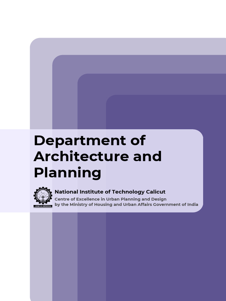 NITC Urban Planning Excellence | PDF | Urban Design | Urban Planning