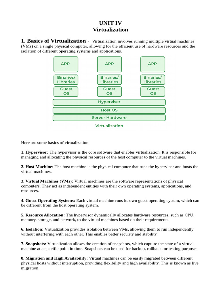 Chapter 4 Cloud Computing Tech (Another Copy) | PDF | Virtualization ...