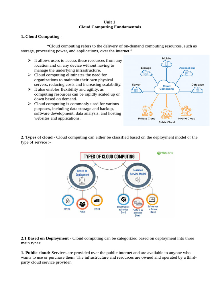 Chapter 1 Cloud Computing Tech Pdf Cloud Computing Software As A 1128