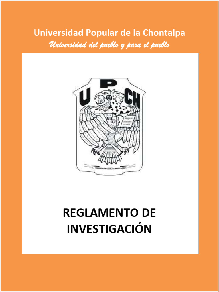 Reglamento de Investigación UPCH | PDF | Conocimiento | Institución