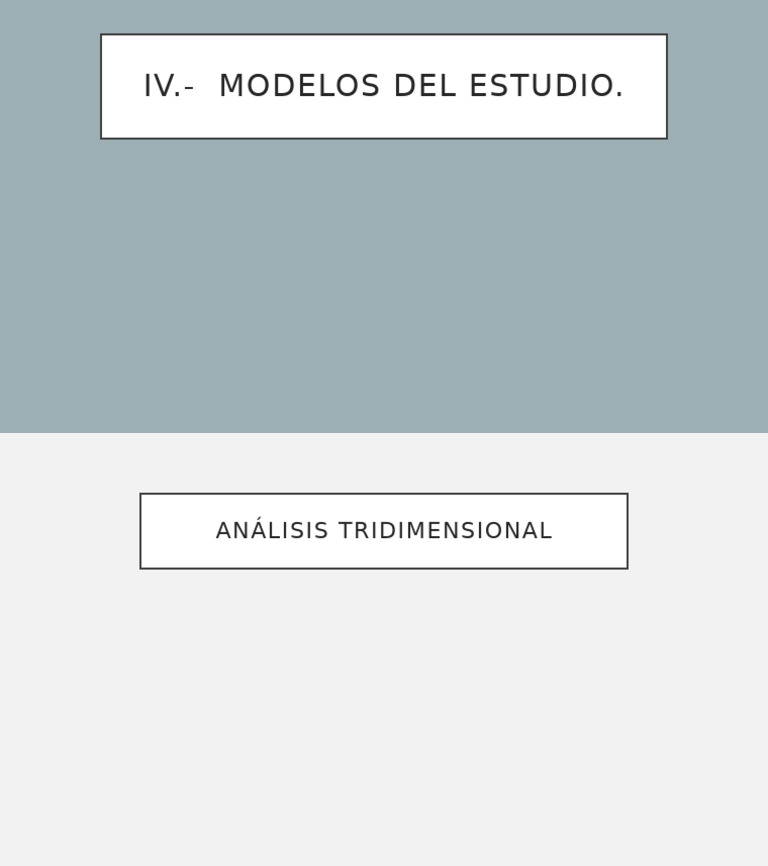 Modelos de Estudio: Análisis Tridimensional | PDF