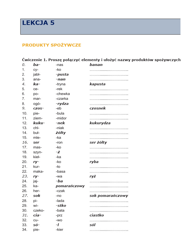 Erasmus LEKCJA 5 | PDF