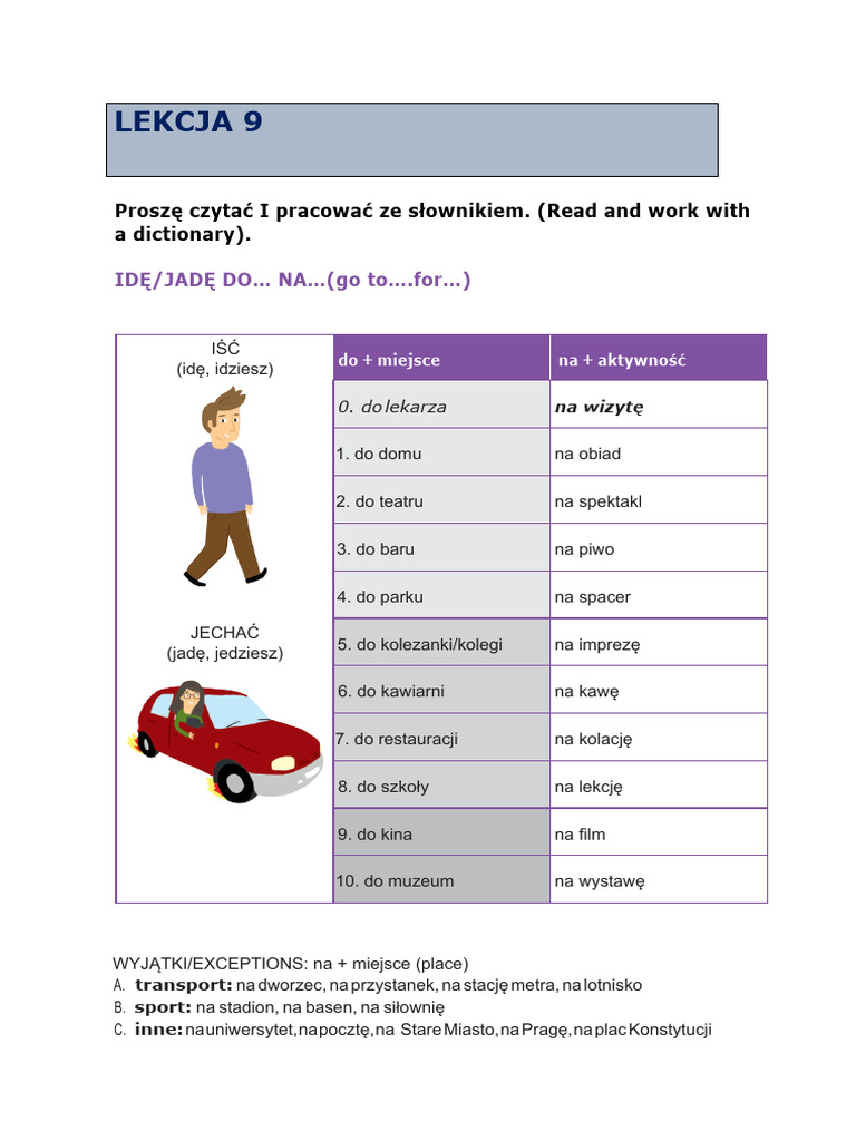 LEKCJA 9 Online | PDF