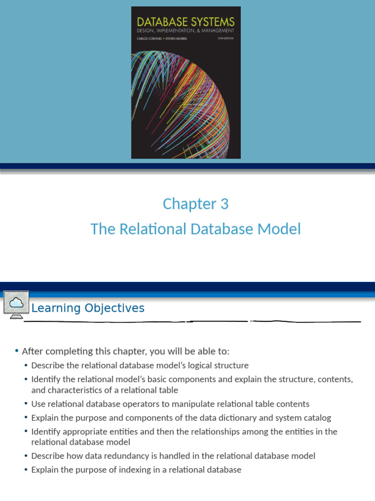 Coronel DatabaseSystems 13e ch03 | PDF | Relational Model | Relational Database