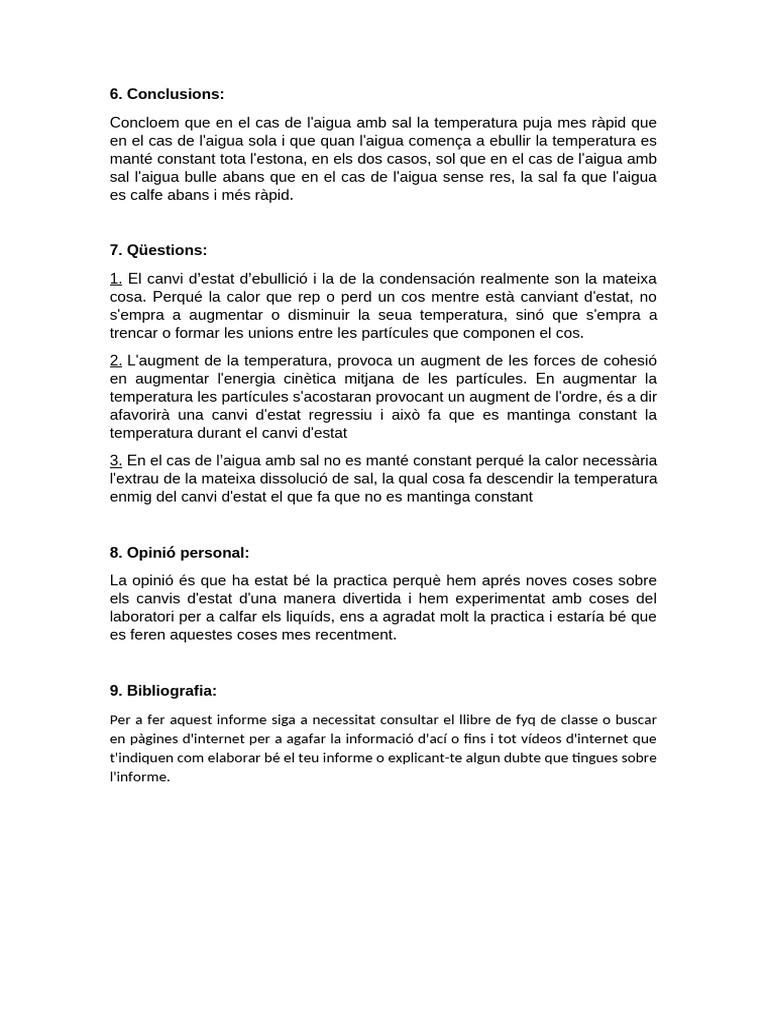 Informe fyq | PDF