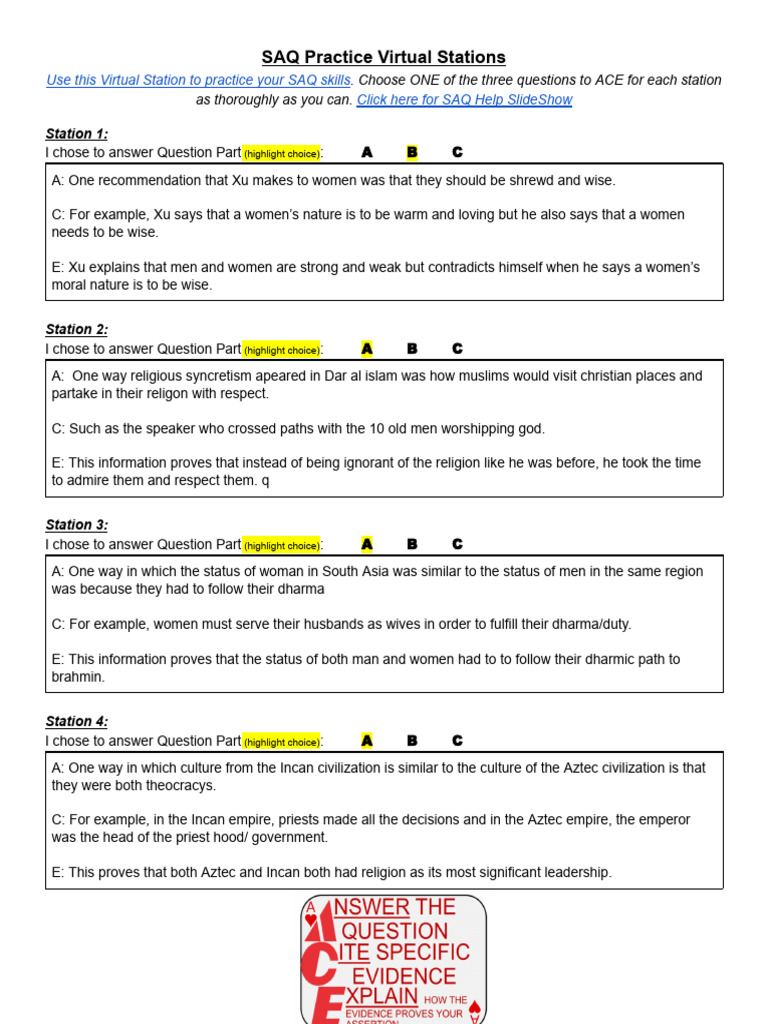 Jobell Galaviz-Rochin - Unit 1 SAQ Intro and Practice - 2061935 | PDF