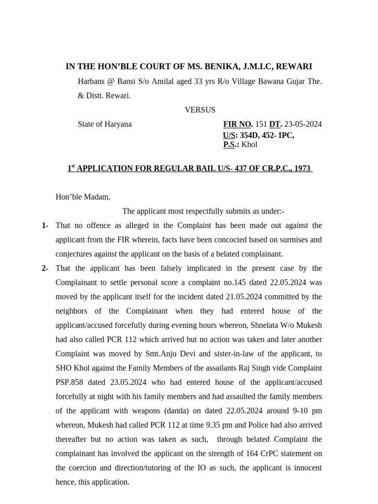 FIR No. 151 PS. KHOL State vs. Harbans | PDF | Legal Procedure | Legal Action