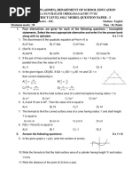 Maths Grade 11 Unit 2 Test | PDF | Mathematical Objects | Applied ...