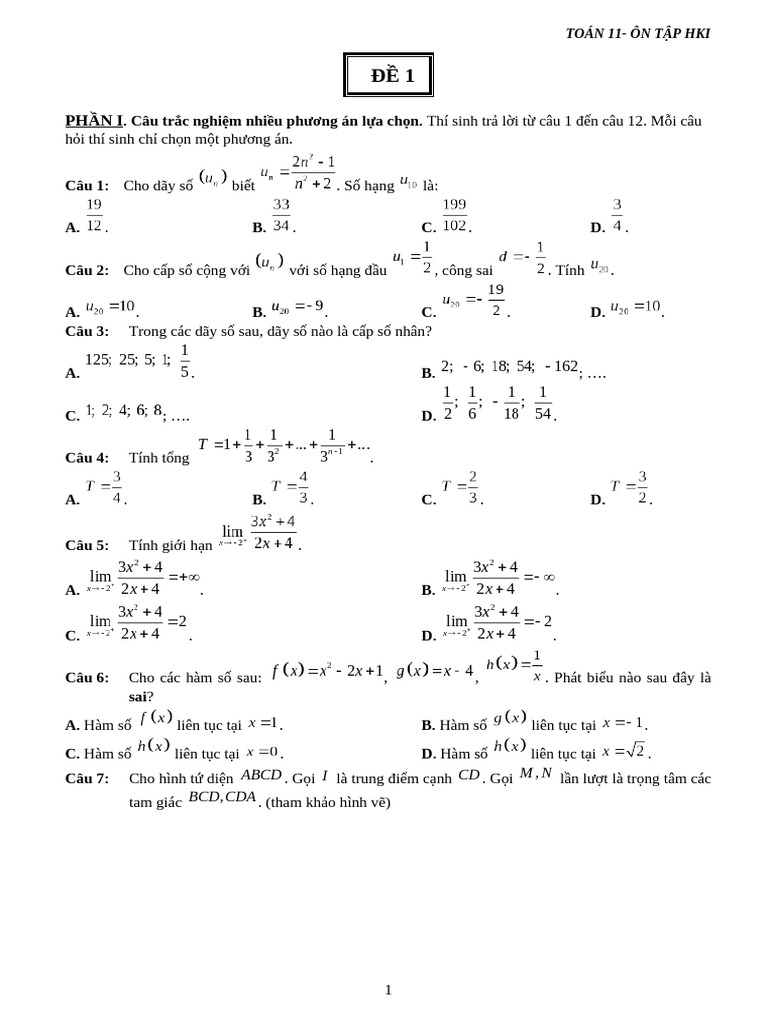 TOÁN-11-6-đề-ÔN-TẬP-HK1-TĐN-24-25 | PDF