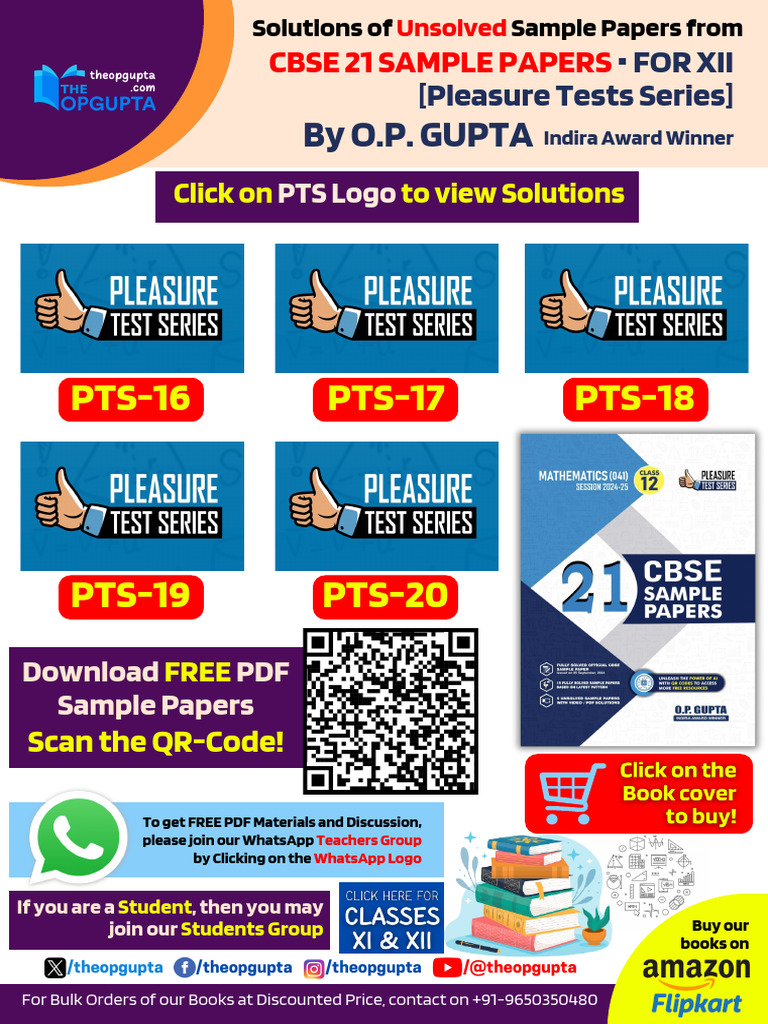 Xii Sample Papers - Cbse | PDF