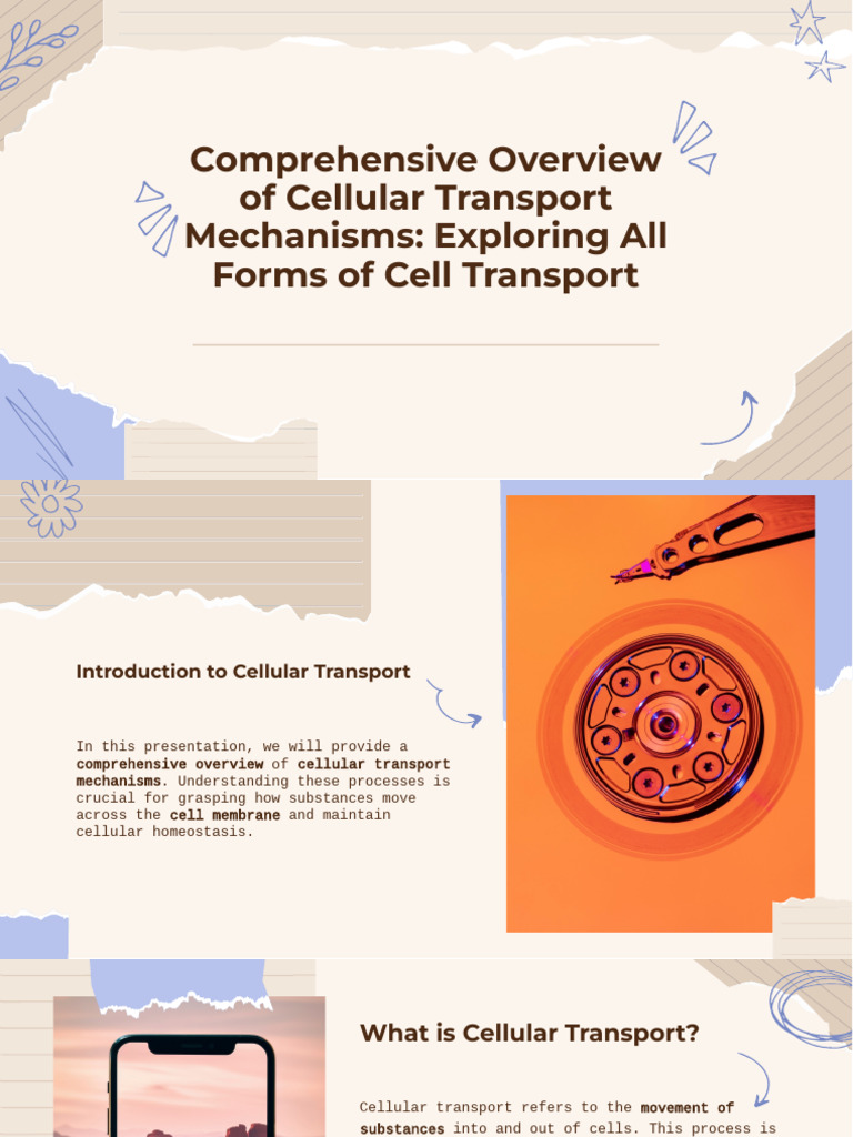 Slidesgo Comprehensive Overview of Cellular Transport Mechanisms ...