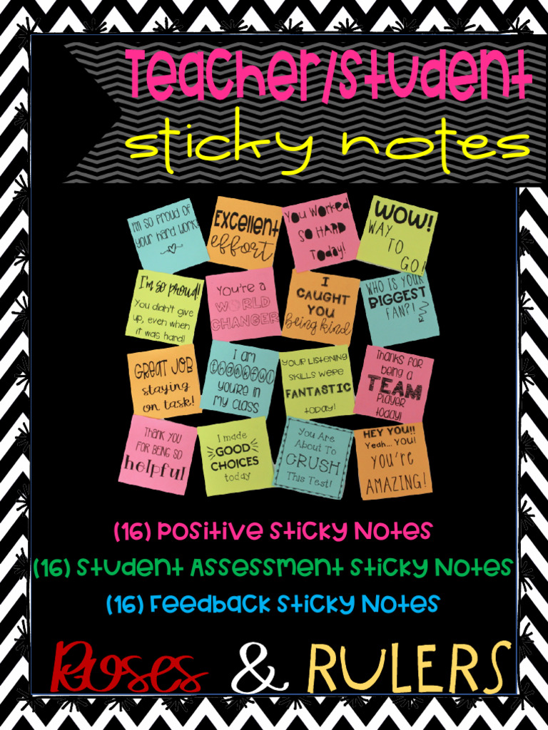 Positive Sticky Notes | PDF | Spelling