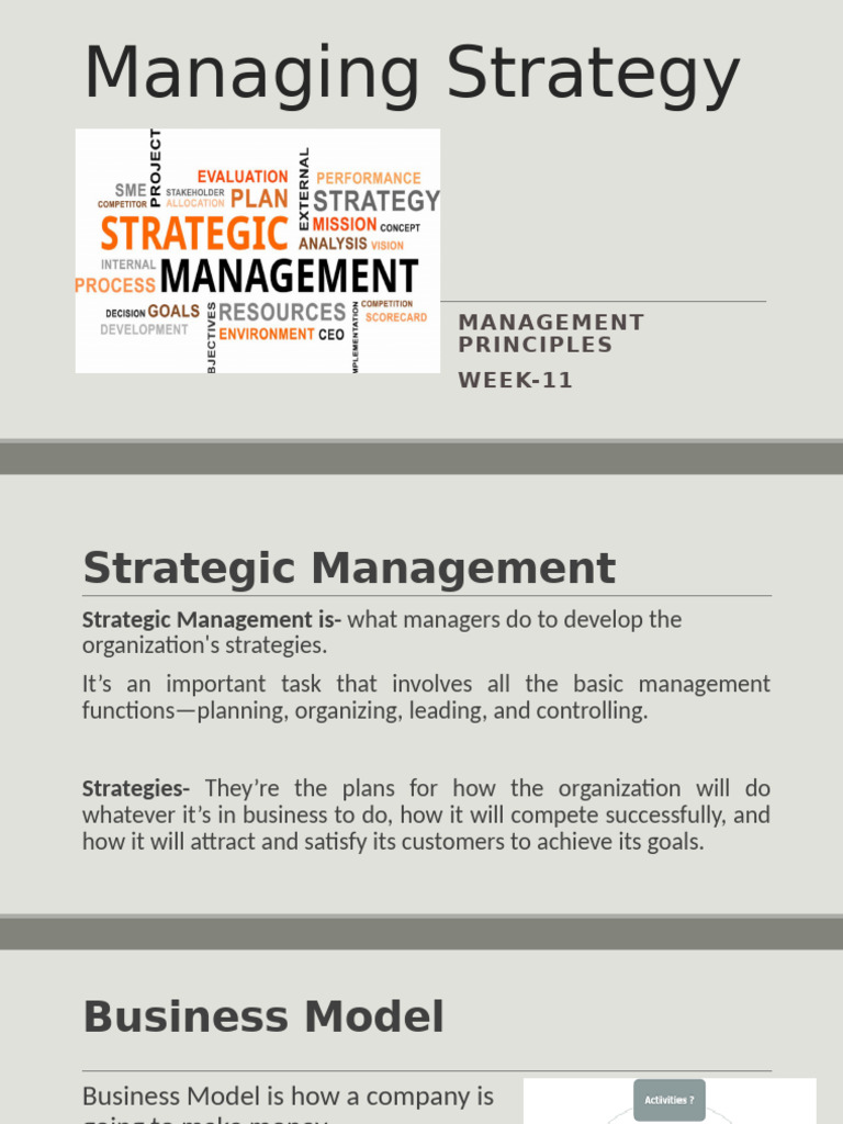 Managing Strategy | PDF | Strategic Management | Competitive Advantage