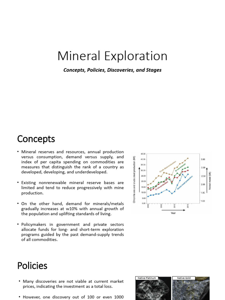 Concept Stages of Exploration | PDF | Mining | Prospecting